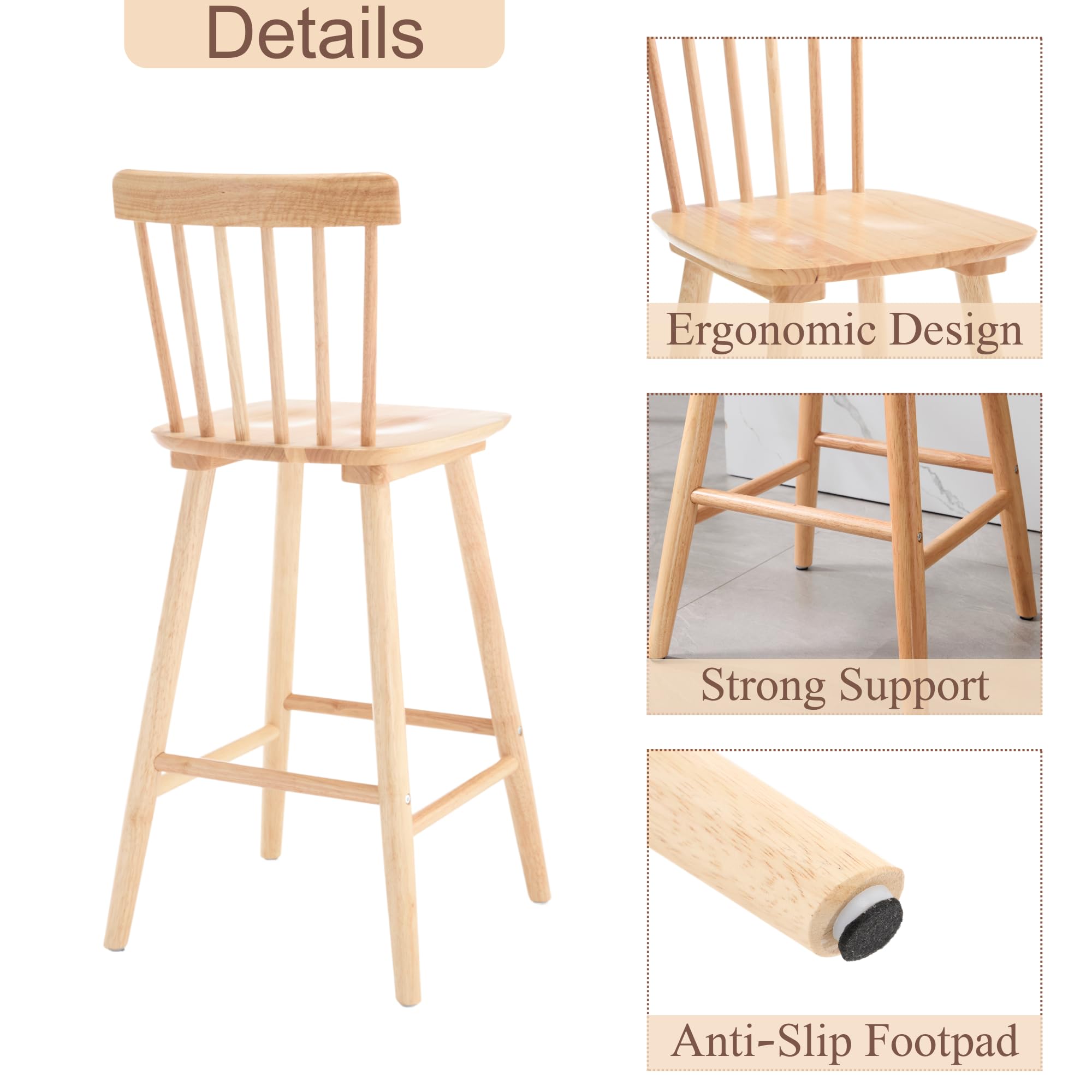26 inch wood bar stools store