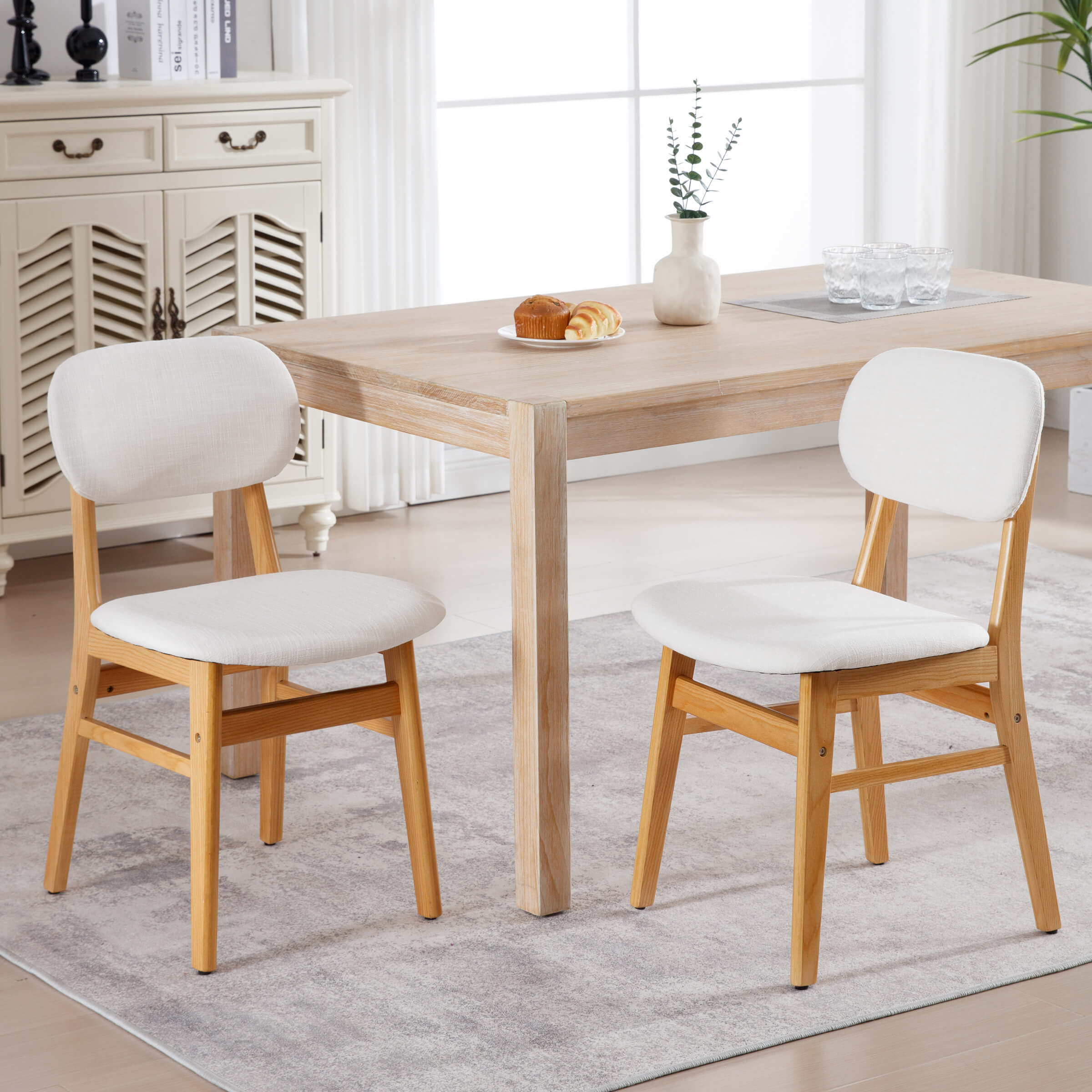 Nordic Style Dining Chairs Set of 2 - 9009DC