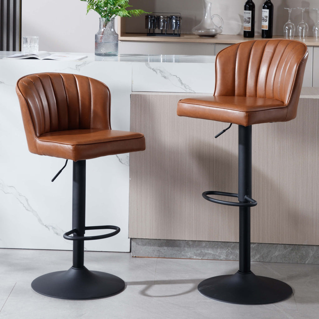 Curved Back Counter Stools Set of 2 - 8684CS