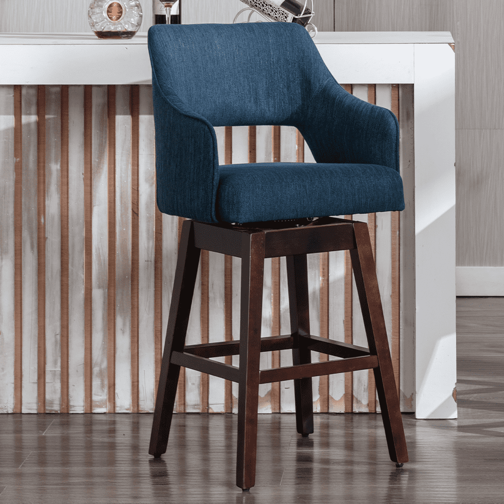 CIMOTA 27"H Open Back Swivel Bar Stools - 6550