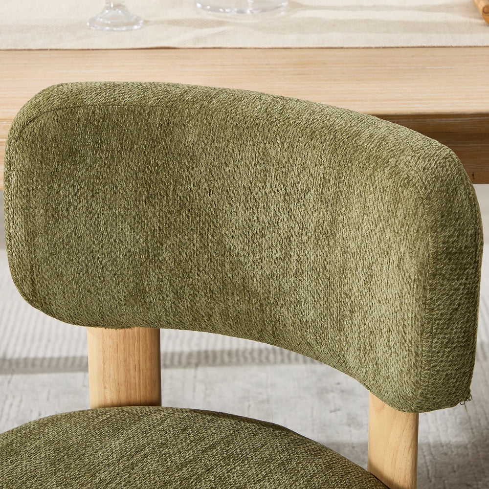 Curved Backrest Dining Room Chairs Set of 2 - 10086DC