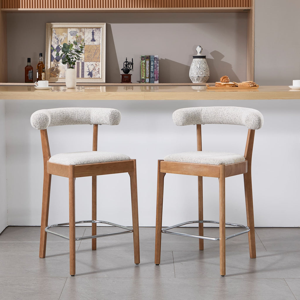 EALSON Modern 27"H Curved Back Counter Stools Set of 2 - 5732CS