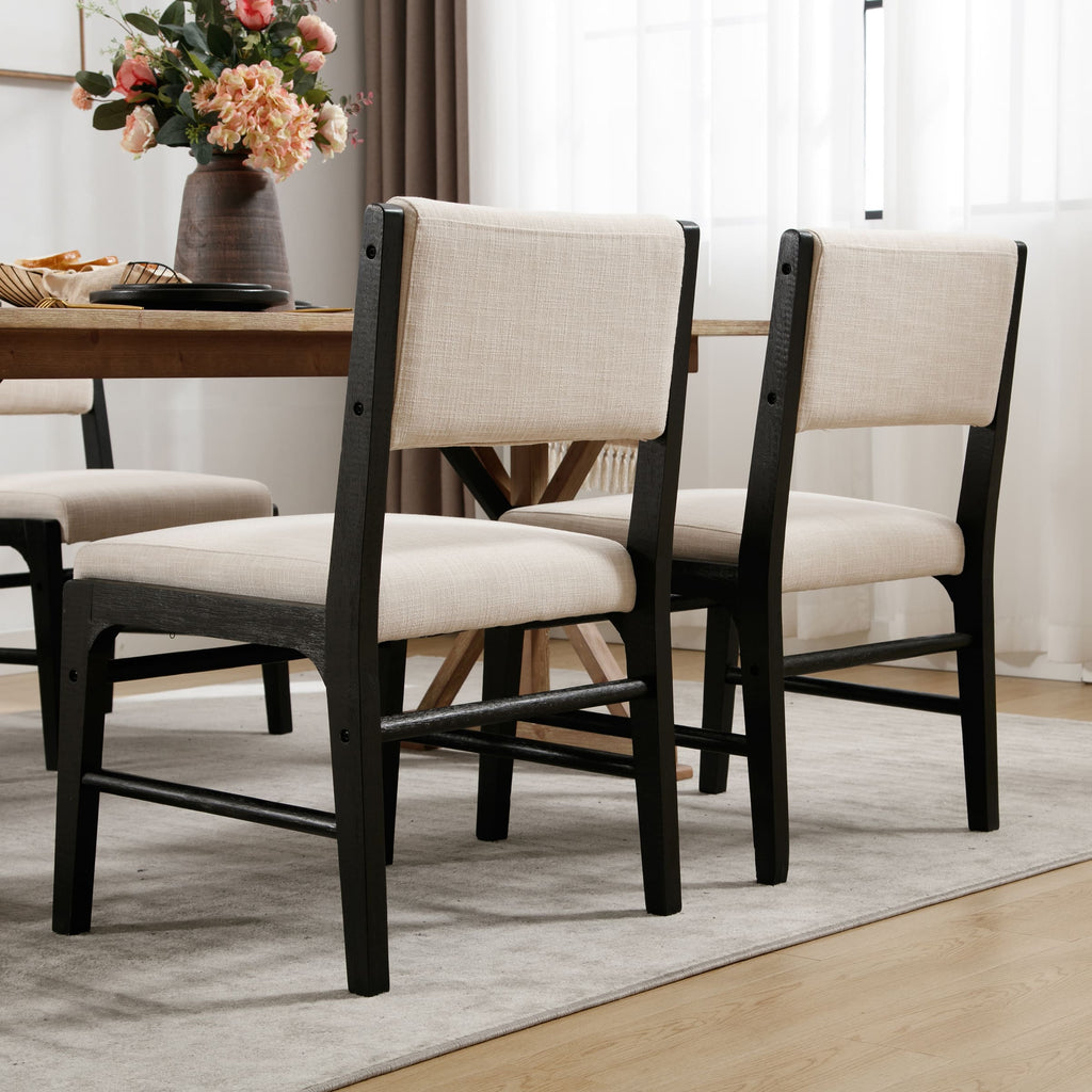 Rectangular Cushion Back Dining Chairs Set of 2 - 1984DC